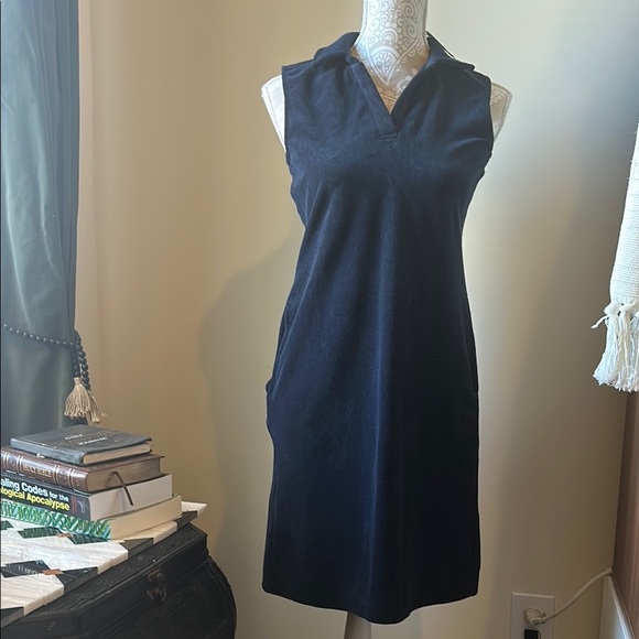J. McLaughlin | Dresses | J Mclaughlin Blue Sleeveless Polo Collar ...